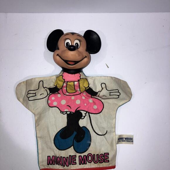 Other | Vintage 195s Minnie Mouse Hand Puppet Walt Disney Productions ...